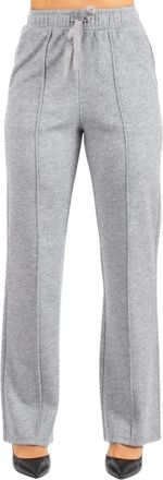 Max Mara Femme, Pantalons, Gris, Taille: 36 FR Pantalon en jersey &agrave; effet drap&eacute; Sponda