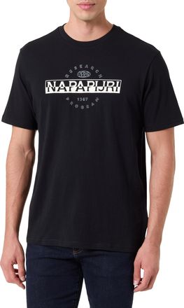 Napapijri Sander T-Shirt Black, Schwarz, Large