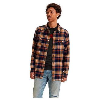 Levi's Chemise Jackson Worker pour Homme, Météorites Victor Plaid, XS