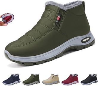 Generic Bottes orthop&eacute;diques doubl&eacute;es de fourrure pour femme - Antid&eacute;rapantes - Chaudes - Imperm&eacute;ables - Avec soutien de la vo&ucirc;te plantaire - Baskets larges &agrave;