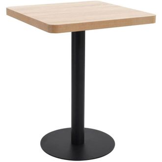 vidaXL Bistrotisch Hellbraun 60x60 cm mdf - Vidaxl