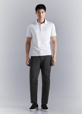 Mango Polo comfort stretch Coolmax blanc - Homme - XXL - MANGO MAN