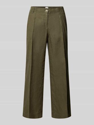 Brax Straight Leg Leinenhose mit verkürztem Schnitt