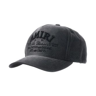 Amiri Homme, Accessoires, Noir, Taille: ONE Size Casquette de baseball en coton avec logo