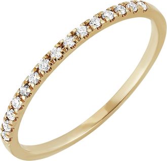 Edenly Trauring Célesta - Gelbgold, 18 Karat, mit Diamanten