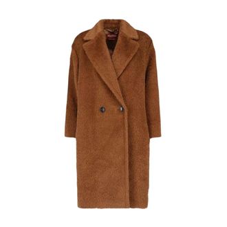 Max Mara Misturbano Manteau Double Boutonnage - Femme - Manteaux - Brun - Taille: 34 FR