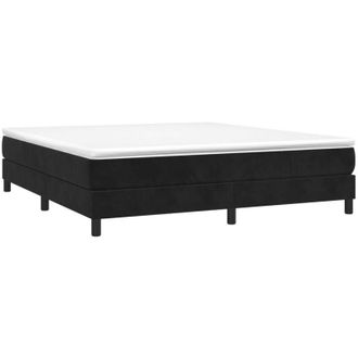 vidaXL Bettgestell ohne Matratze Schwarz 160x200 cm Samt Vidaxl