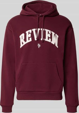 Review Relaxed Fit Hoodie aus Baumwoll-Mix mit Logo-Stickerei