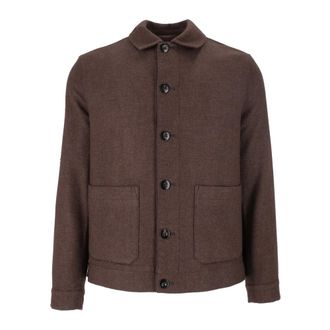 Circolo 1901 Hemdkragen aus Schurwolle - - Jackets - Herren - Braun - M