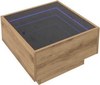 vidaXL Vidaxl - Table basse chêne artisanal 50 x 50 x 30 cm Bois dingénierie