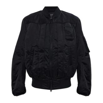 Yohji Yamamoto Homme, Vestes, Noir, Taille: 2XS Blouson Aviateur Isolant