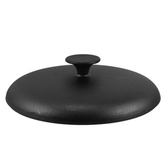 Amosfun Ersatzdeckel aus Gusseisen 25cm f&uuml;r Schmort&ouml;pfe und Bratpfannen mit Rutschfestem Knauf Hitzebest&auml;ndiger Universeller Topfdeckel f&uuml;r Grillplatten und K