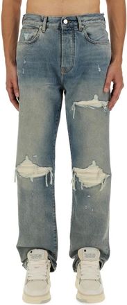 Amiri Homme, Jeans, Bleu, Taille: W30 L32 Jean Droit Suede MX1