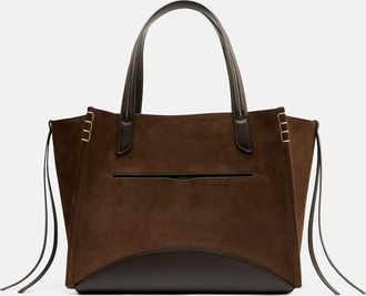 J.W.Anderson Tote Bag Loafer Cabas Large aus Veloursleder