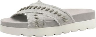 Tamaris Pantolette Damen Vegan Flach grau,EU 38