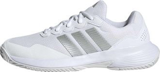 adidas Damen GAMECOURT 2 Tennis Shoes, FTWR White/Silver met./Silver met., 39 1/3 EU