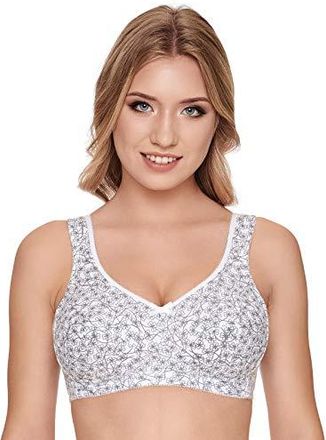 Susa Standard Soutien-Gorge, Blanc/Gris, 130D Femme