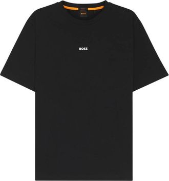 HUGO BOSS Homme, Tops, Noir, Taille: S T-shirt &agrave; manches courtes et col rond