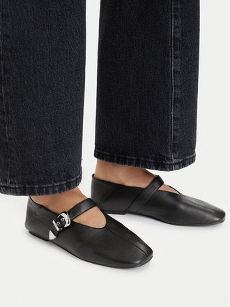 Tommy Jeans Ballerinas Tjw Ballerina Nappa Leather EN0EN03043 Schwarz