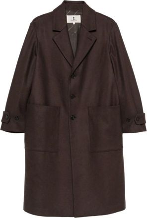 Barena Manteau &agrave; boutonnage simple et revers en pointe - Femme - Manteaux - Brun - Taille: 38 FR