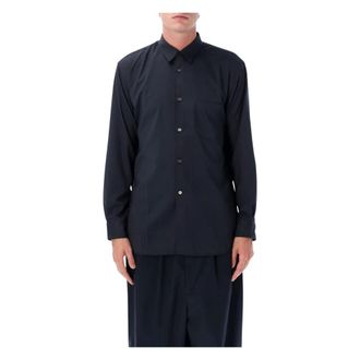 Comme Des Gar&ccedil;ons Wool Shirt Gessata - - Shirts - Herren - Blau - XL