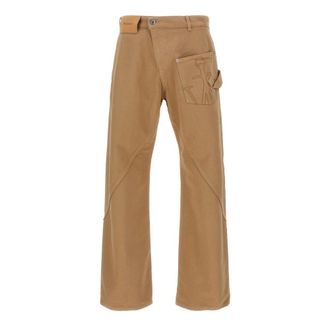 J.W.Anderson Homme, Pantalons, Beige, Taille: W30 Twisted Workwear Pantalons