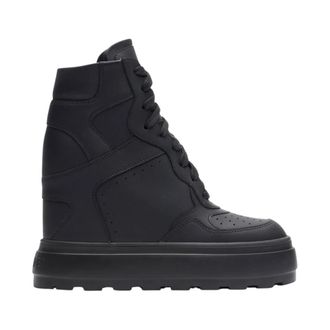 Casadei High Top Leder-Sneakers - - Shoes - Damen - Schwarzk - 39 1/2 EU