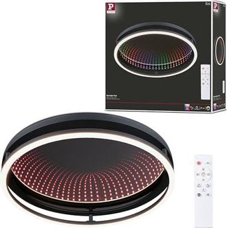 Paulmann 71056 LED Deckenleuchte Spaceglow One RGB+ 2000lm 230V 34,5W Schwarz matt