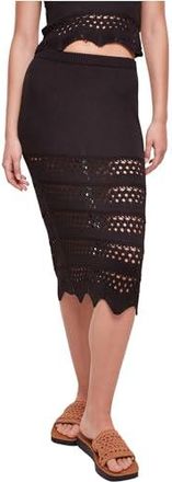 Urban Classics Ladies 3/4 Crochet Knit Skirt Jupe, Black, XXL Femme