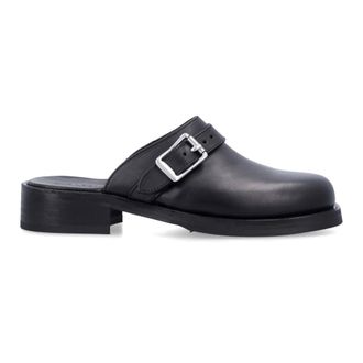 Our Legacy Homme, Chaussures, Noir, Taille: 41 EU Mules en Cuir à Bride Croisée