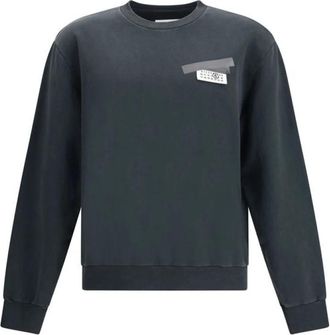 Maison Margiela Homme, Sweatshirts et sweats à capuche, Noir, Taille: M SweaT-shirt en coton Aw25 Fabriqué en Italie
