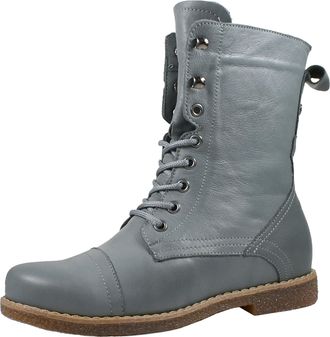 Andrea Conti Damen Stiefelette Leder Schnürboot 0348760, Größe:39 EU, Farbe:Grau