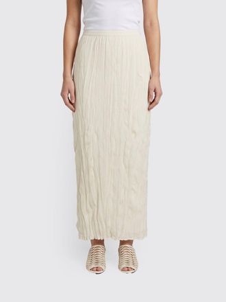 Toteme Jupe crayon longue en m&eacute;lange de viscose avec taille &eacute;lastiqu&eacute;e