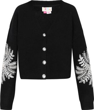Izia Strickjacke Frauen schwarz-wei&szlig;