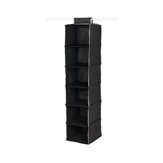 Compactor URBAN 6-Ebenen Pullover Organizer | Cosmos Kollektion | Schwarz | 30x30x128 cm