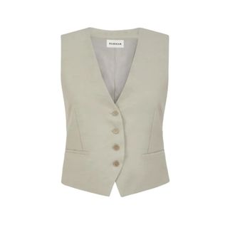 P.A.R.O.S.H. Knopfleiste Weste - - Jackets - Damen - Grau - L