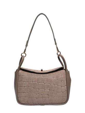 Anna Luchini Beige Rindsledertasche