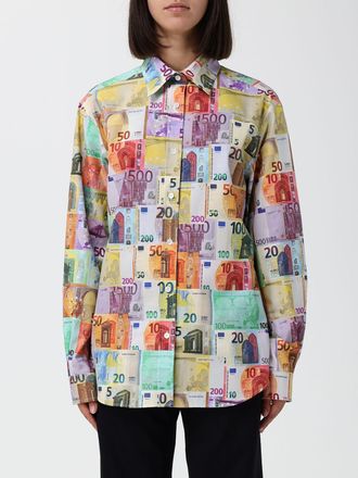 Moschino Relaxed-Fit Baumwollhemd mit grafischem Allover-Print