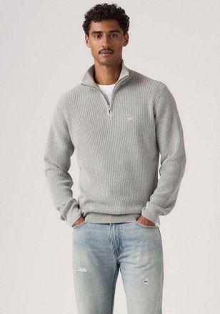 Levi's Strickpullover HM QUARTER ZIP SWEATER mit Zipper und Struktur
