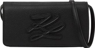 Karl Lagerfeld Hobo Bags - MINI K/AUTOGRAPH FLAP Mini-Tasche - Gr. unisize - in Schwarz - f&uuml;r Damen