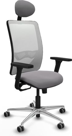 Piqueras y Crespo Hochwertiger B&uuml;rostuhl Zulema mit 3D-Armen, h&ouml;henverstellbarer Lendenwirbelst&uuml;tze und festem Kopfteil, ausgestattet mit 3 Positionen und Schneideschau