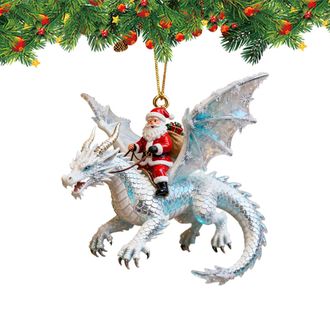 Generic Weihnachtsdekoration mit dem Bild des Weihnachtsmanns - Dekoration 2D des Vaters auf fliegendem, Ornament f&uuml;r Weihnachtsbaum, Dekoration von Partys, f