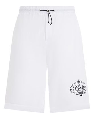 Philipp Plein Linen Drawstring Shorts Tennis Club