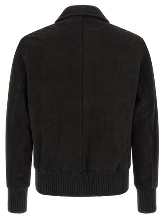 Giorgio Brato Lambskin Suede Jacket - Black
