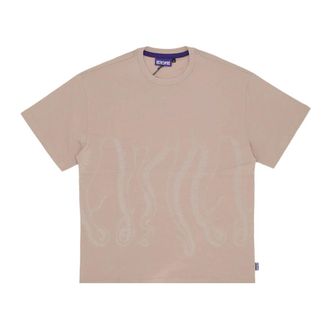 Octopus Homme, Tops, Brun, Taille: M T-Shirt Manches Courtes Choke