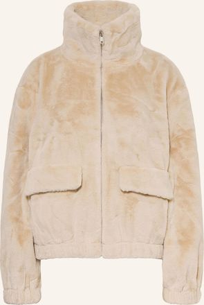 Oui Kunstfell-Jacke beige