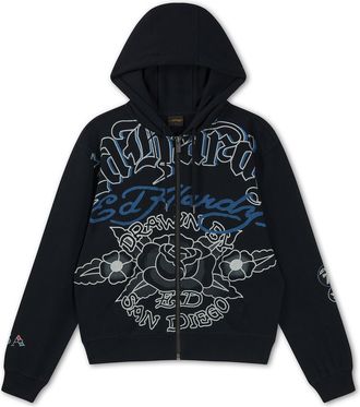 Ed Hardy Sweatjacke Gothic Roses