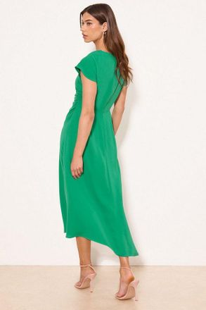 Lipsy Midikleid Lipsy ger&uuml;schtes Midikleid mit Schlitz, Regular (1-tlg)