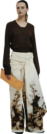 Erika Cavallini Semi Couture Femme, Pulls, Brun, Taille: 38 FR Cardigan corto