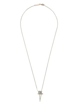 Rick Owens Pendentif pentagramme Rick Owens en laiton palladi&eacute;